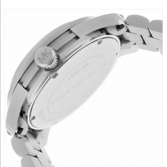 Michael Kors | Accessories | Michael Kors Mk5544 Runway Silver Crystal ...